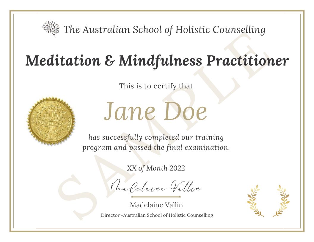 MEDITATION TEACHER TRAINING | Australian School Of Holistic Counselling