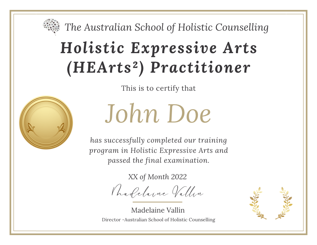 ASHC-HEARTS-Certificate | Australian School Of Holistic Counselling